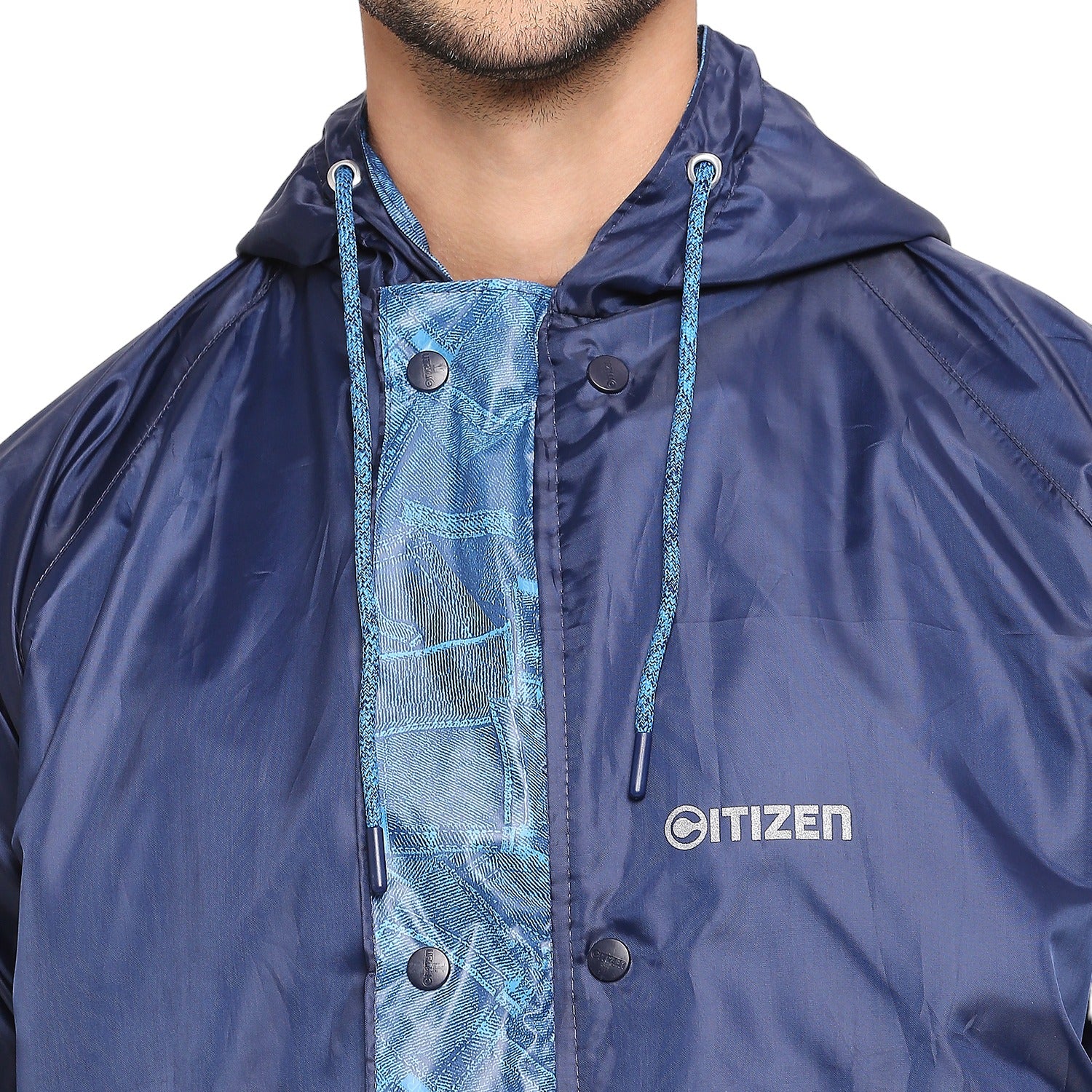 Citizen Exclusive Denim Reversible Raincoat Denim Printed