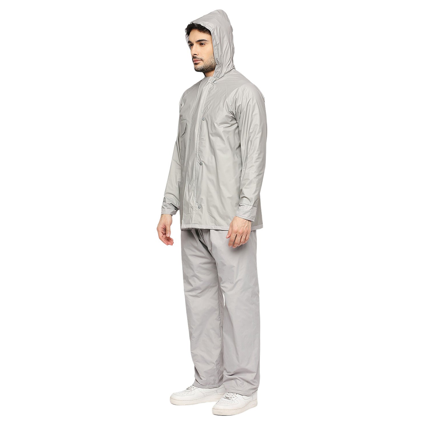 Smoky Gray Reversible Raincoat Suit with Free-leak proof pouch – Citizen