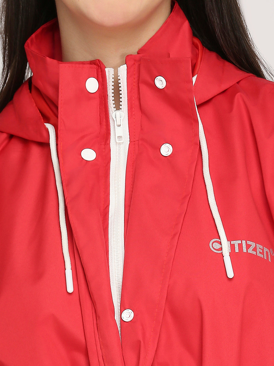Solid Tapping Raincoat for Women with Adjustable Strap – Citizen