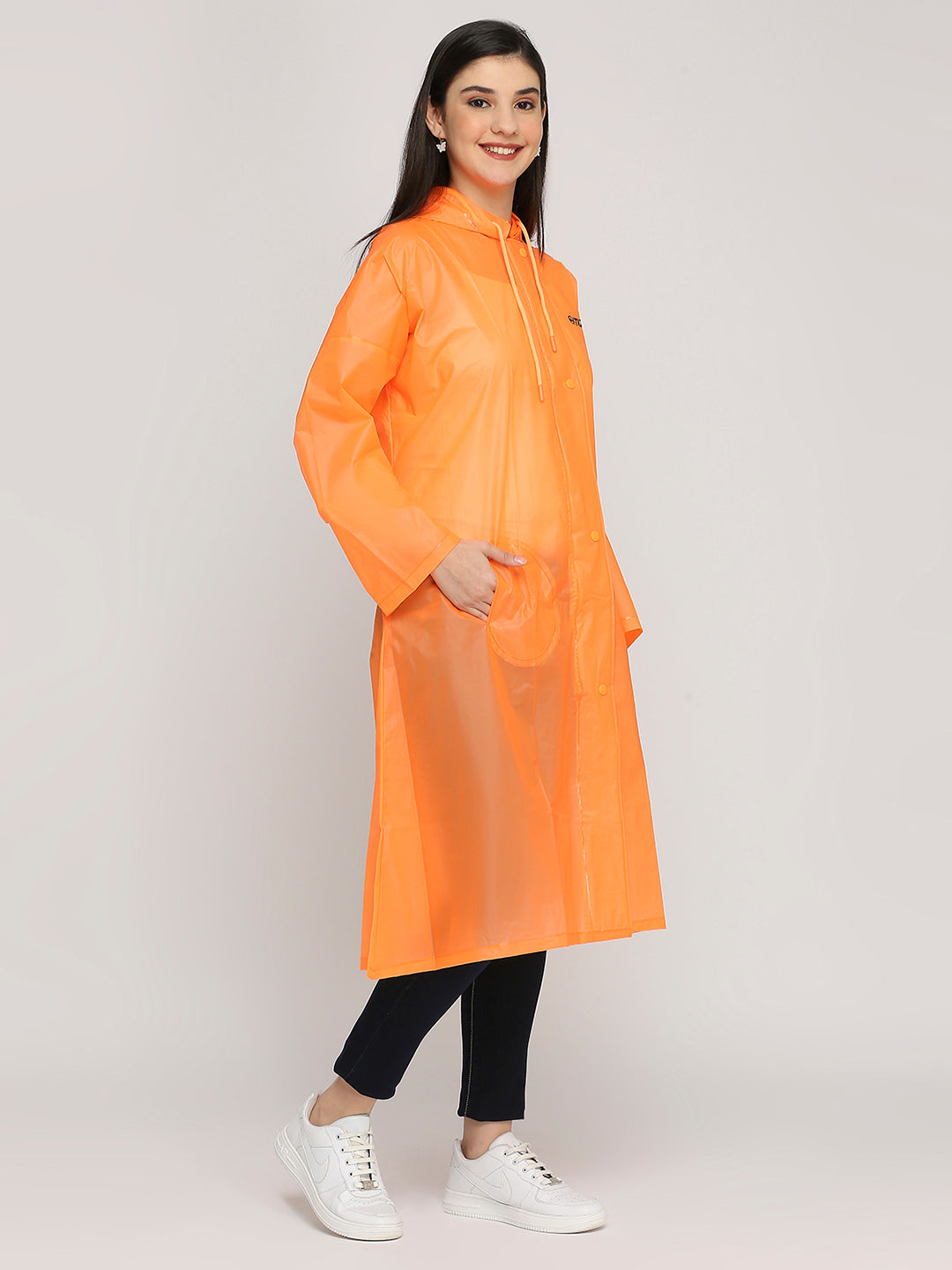 Transparent Raincoat For Women with Adjustable Strap – Citizen