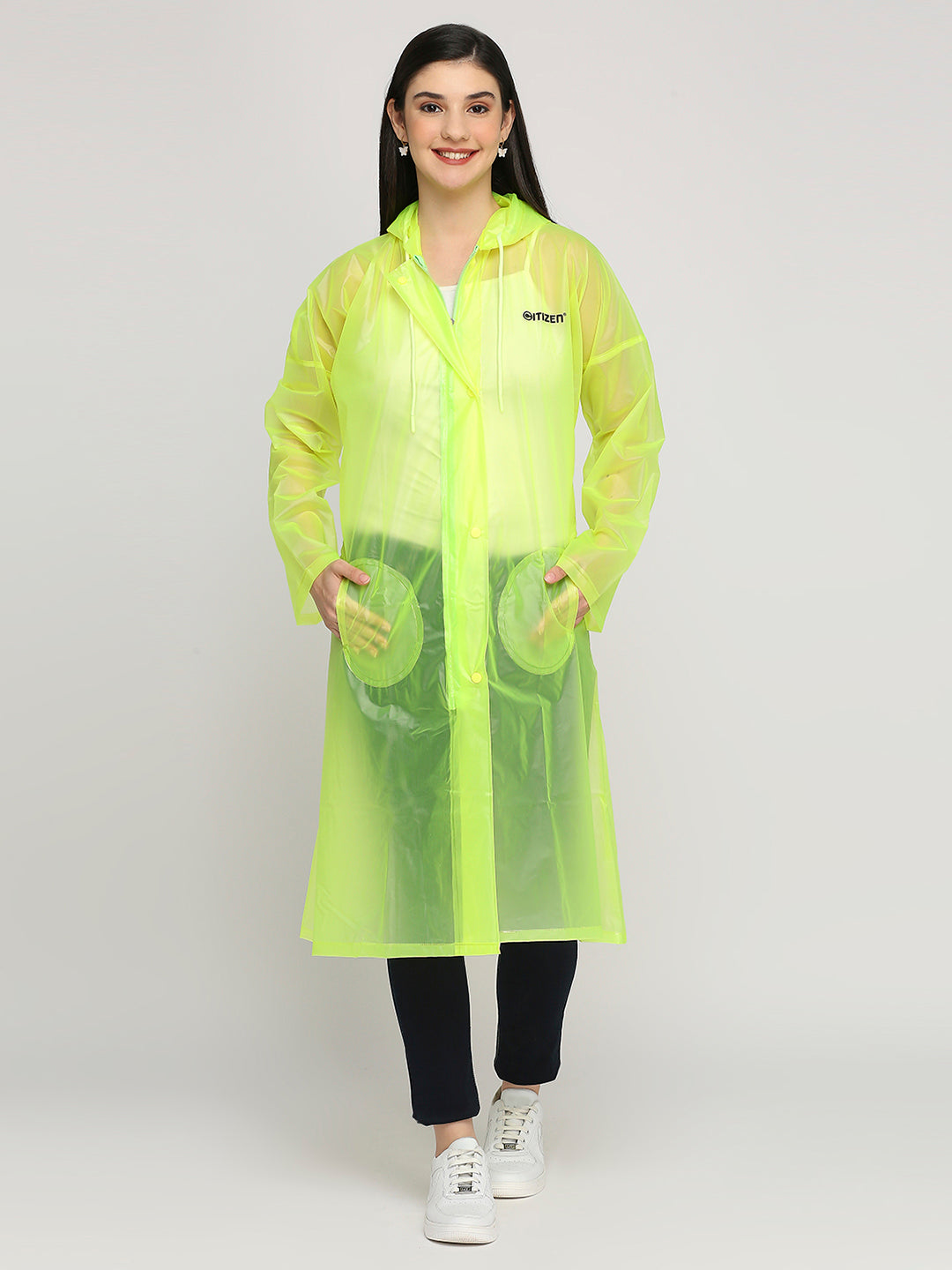 Transparent Raincoat For Women with Adjustable Strap – Citizen
