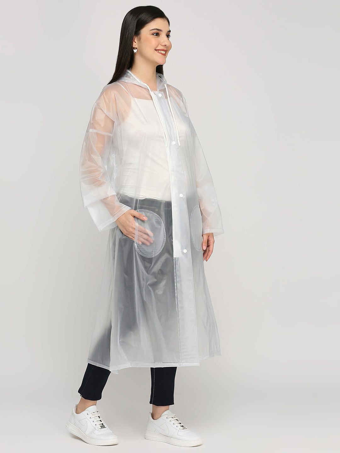 Transparent Raincoat For Women with Adjustable Strap – Citizen